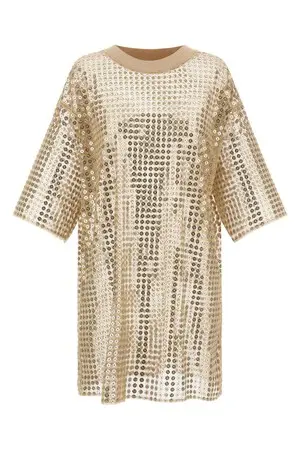 Fabiana Filippi Sequin Dress - Beige