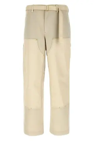 Sacai X Carhartt Wip 'duck' Pants - Beige