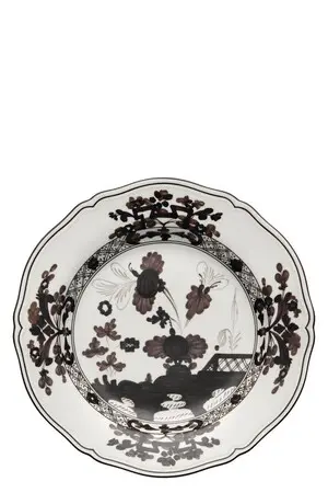 GINORI 1735 Oriente Italiano' Dessert Plate ⌀ 21 Cm - White/black