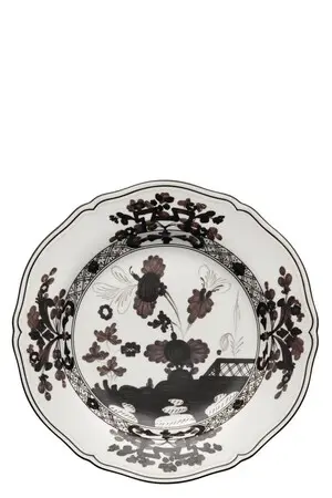 GINORI 1735 Oriente Italian' Place Holder Plate - White/black