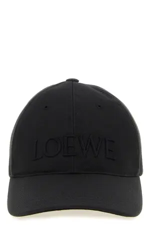 Loewe Cotton Canvas Baseball Cap - Black
