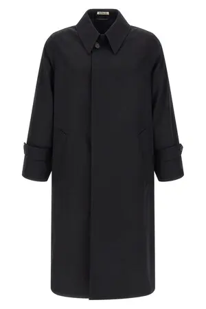 Auralee Light Wool Gabardine' Trench Coat
