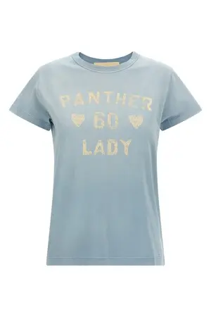 Valentino Garavani Panther Lady' T-shirt - Light Blue