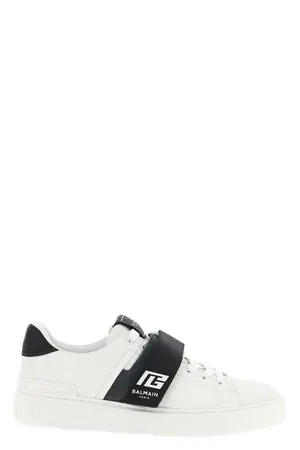 Balmain B-court Leather Sneakers
