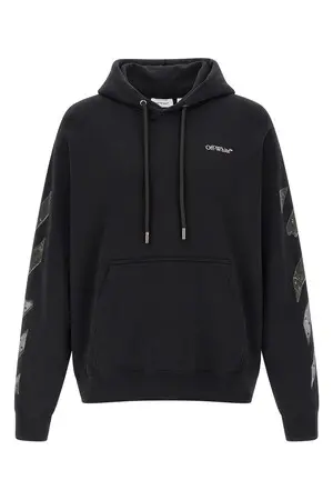 Off-White Metal Arrow Skate' Hoodie - Black
