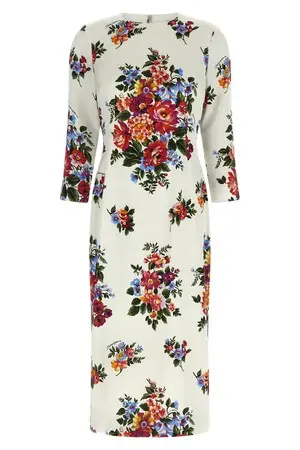 Dolce & Gabbana Mazzo Di Fiori' Dress - White