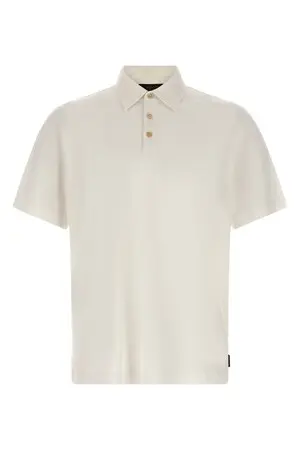 ZANONE Cotton Silk Polo Shirt - White
