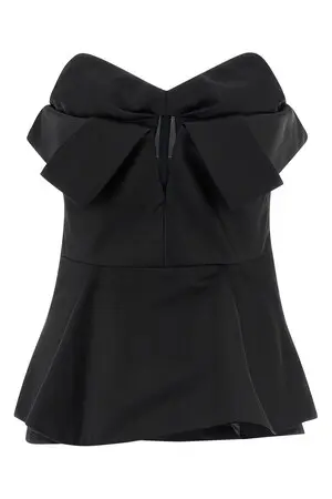 Alexander McQueen Duchesse Silk Bustier Top