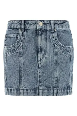 MARANT ETOILE Juana Cotton Denim Miniskirt