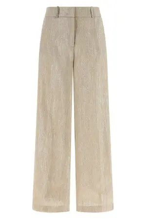 Peserico Lamé Thread Trousers - Beige