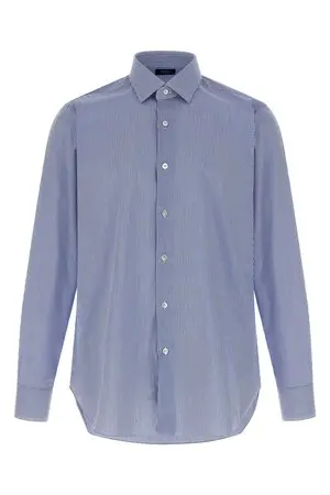 BARBA NAPOLI Striped Shirt - Blue