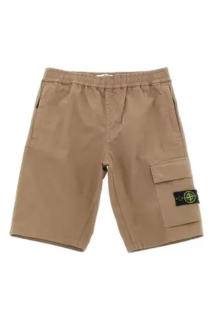 Stone Island Cargo Bermuda Shorts - Beige