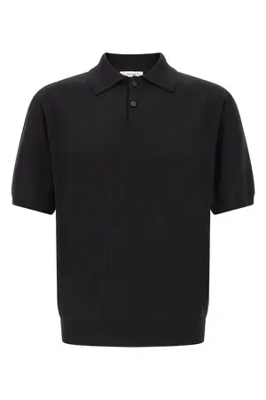 THE ROW Borges Top' Polo Shirt - Black