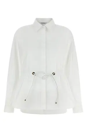 Max Mara Mxmtazzina Cotton Poplin Shirt - White