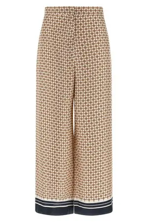 Max Mara Mstottelia Silk Twill Trousers - Blue