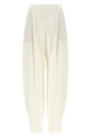Brunello Cucinelli Fluid Linen Blend Twill Trousers