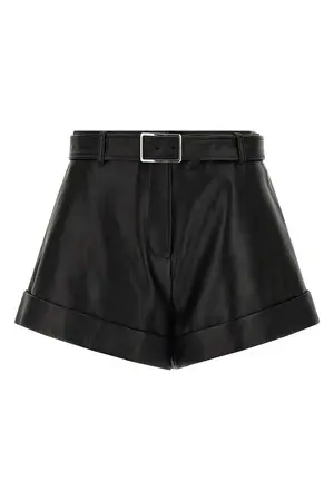 Sportmax Spxvasaio Leather Shorts