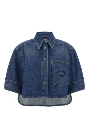 Givenchy Denim Short Sleeve Shirt - Blue