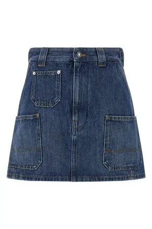 Givenchy Cotton Denim Mini Skirt