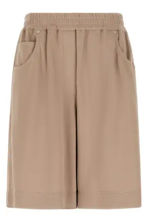 Brunello Cucinelli Piqué Cotton Shorts - Brown