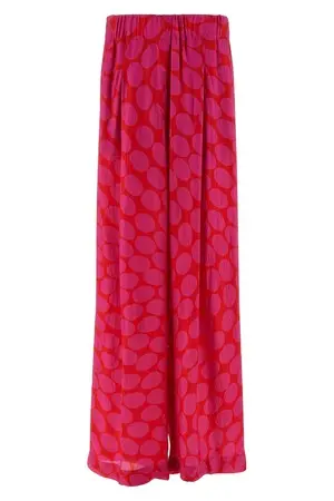 Dries Van Noten Pila Viscose Pants - Fuchsia