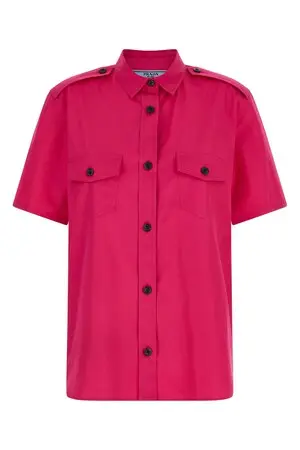 Prada Cotton Poplin Shirt - Fuchsia