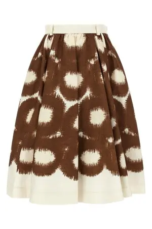 Prada Cotton Canvas Midi Skirt