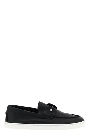 CHRISTIAN LOUBOUTIN Chambeliboat Leather Loafers - Black