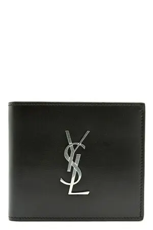 Saint Laurent Logo Wallet - Black