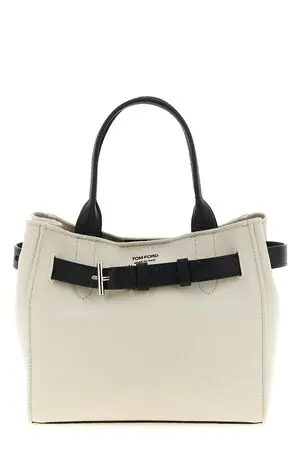 TOM FORD Audrey Shopping Bag - White/black