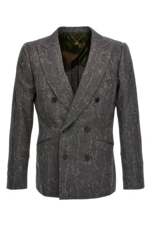 MAURIZIO MIRI Double-breasted Blazer - Gray