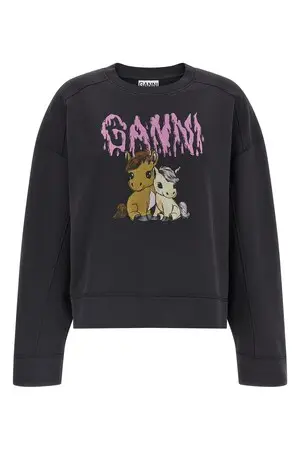 GANNI Isoli Sweatshirt - Black