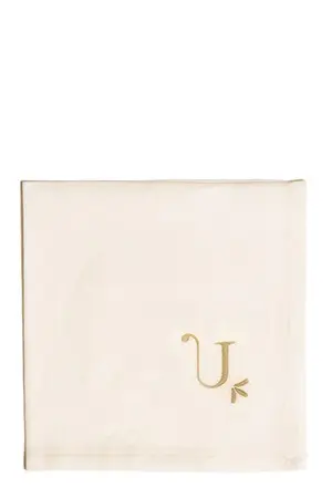 BITOSSI Letter Napkin 'u - White