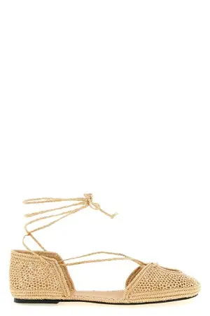 ODISSI Lima Raffia Ballet Flats