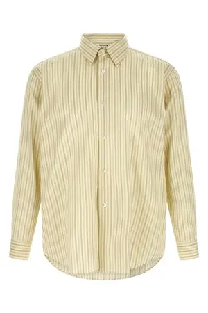 Auralee Cotton And Silk Shirt - Yellow