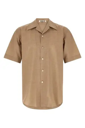 Auralee Summer Twist' Shirt - Beige