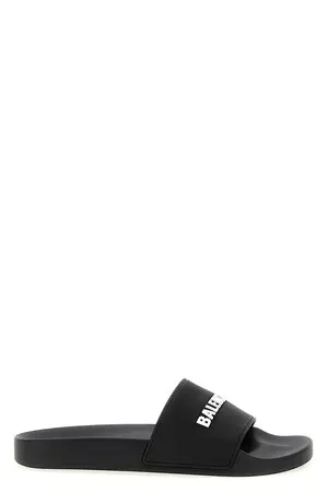 Balenciaga Pool' Sandals - White/black