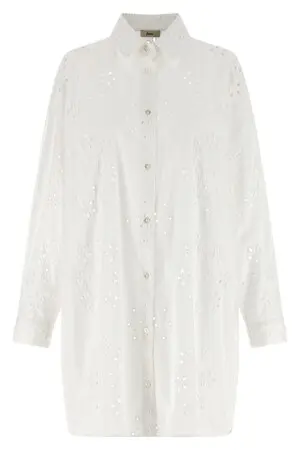 Herno Broderie Anglaise Cotton Shirt