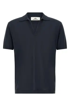 RIVIERA PROJECT Open Collar Polo Shirt