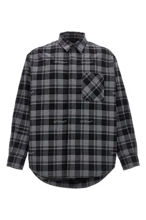 Off-White Check Flannel Padded Jacket