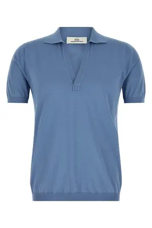 RIVIERA PROJECT Open Collar Polo Shirt