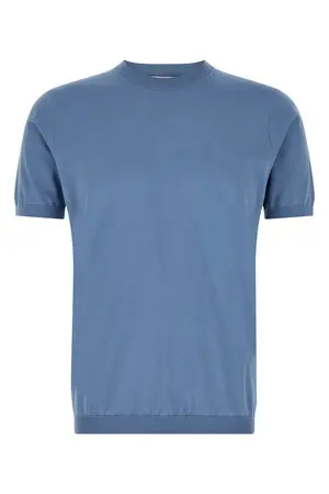 RIVIERA PROJECT Linen Cotton Sweater - Light Blue