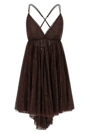 Elisabetta Franchi Floral Lace Mini Dress