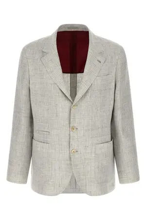 Brunello Cucinelli Linen Operated Blazer - Beige