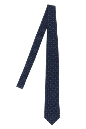 Brunello Cucinelli Geometric Design Tie - Blue