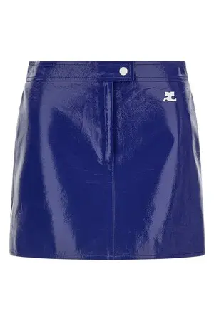 COURREGES Vinyl Reedition Miniskirt - Blue