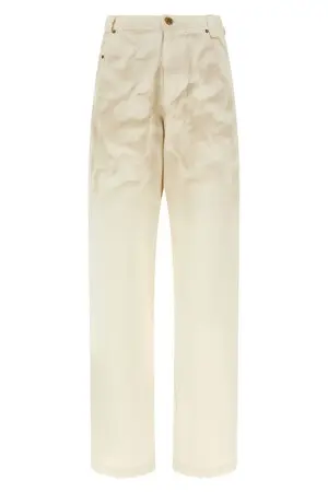 WILLY CHAVARRIA Bad Boy Cotton Denim Jeans - Beige