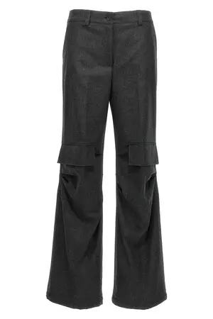 P.a.r.o.s.h Wool Cashmere Blend Cargo Trousers