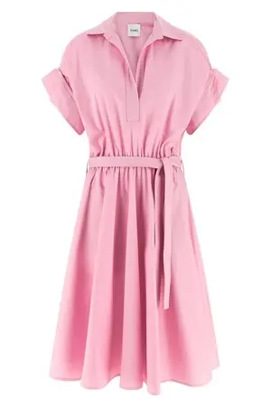 NUDE Chemisier Dress - Pink