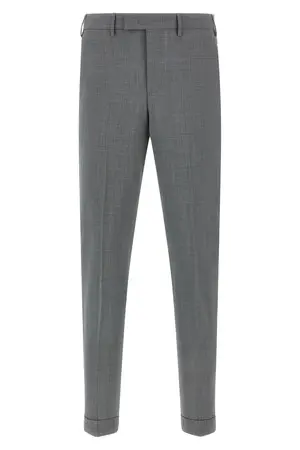 PT TORINO Master Mélange Stretch Wool Trousers
